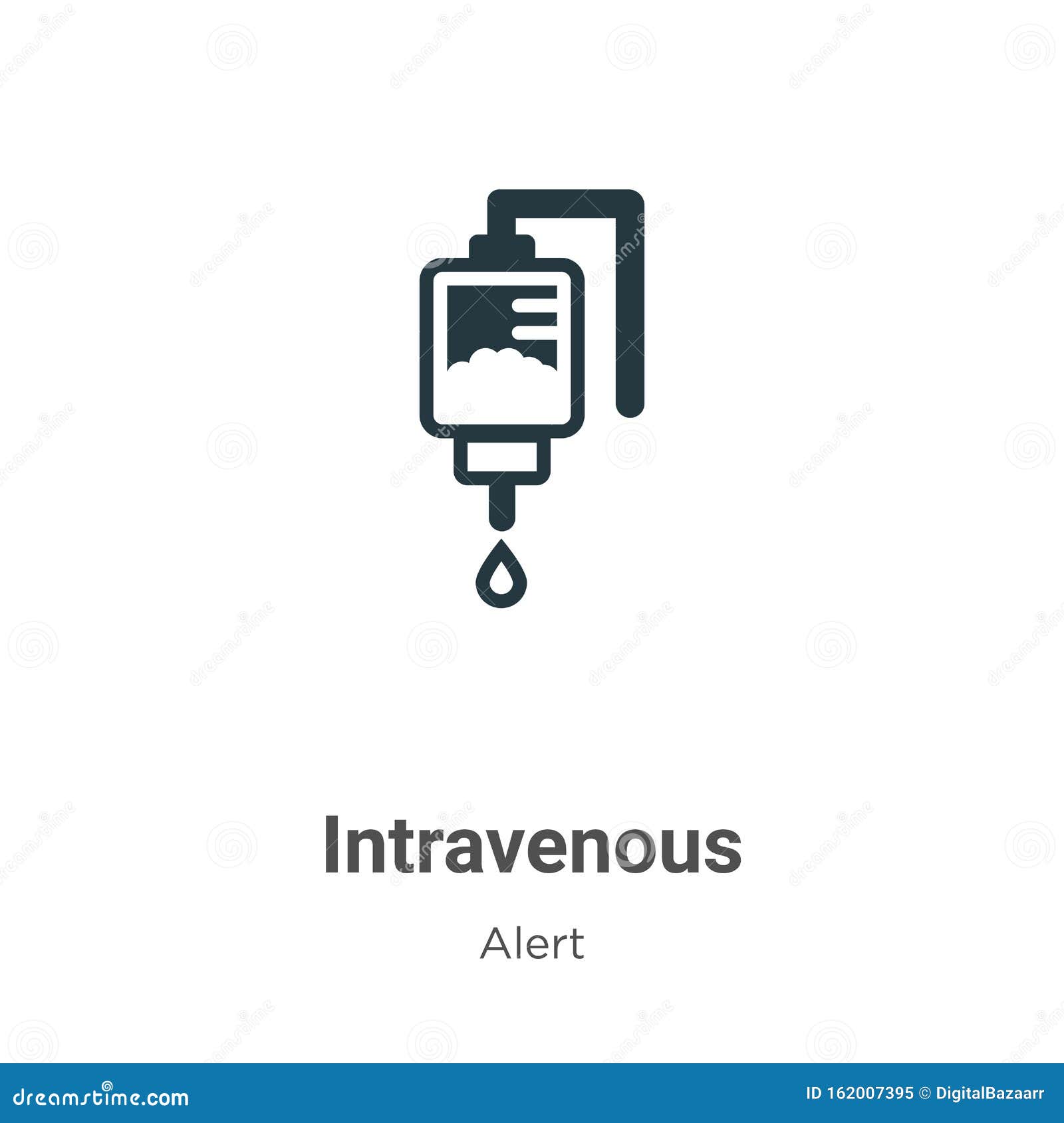 Intravenous Vector Icon On White Background. Flat Vector Intravenous ...