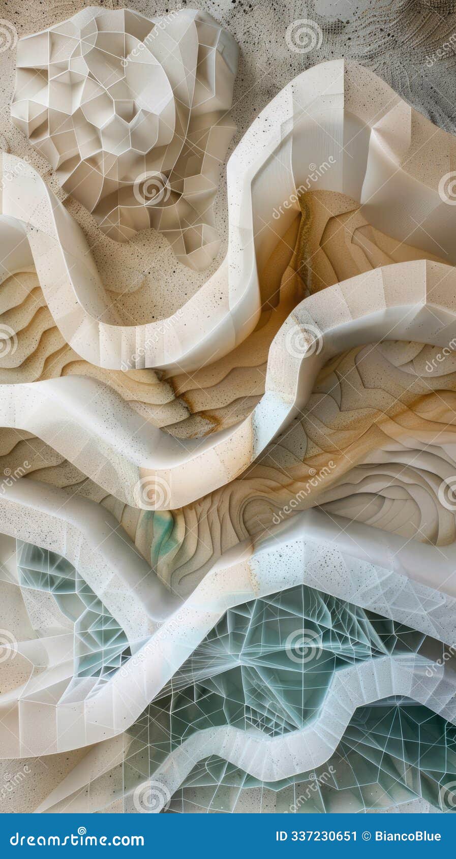 Intricate Abstract Background Featuring Fusion of Textures and Shapes ...