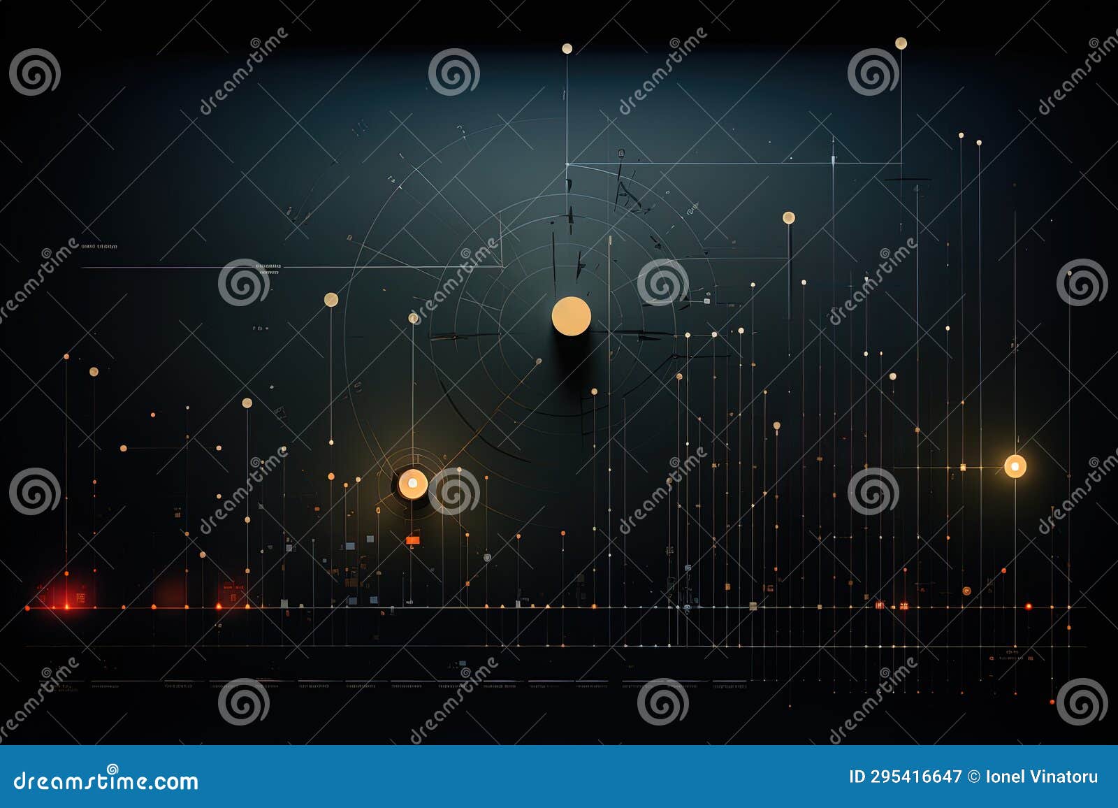 Intricate Abstract Background of Metric Data Interpretations and ...