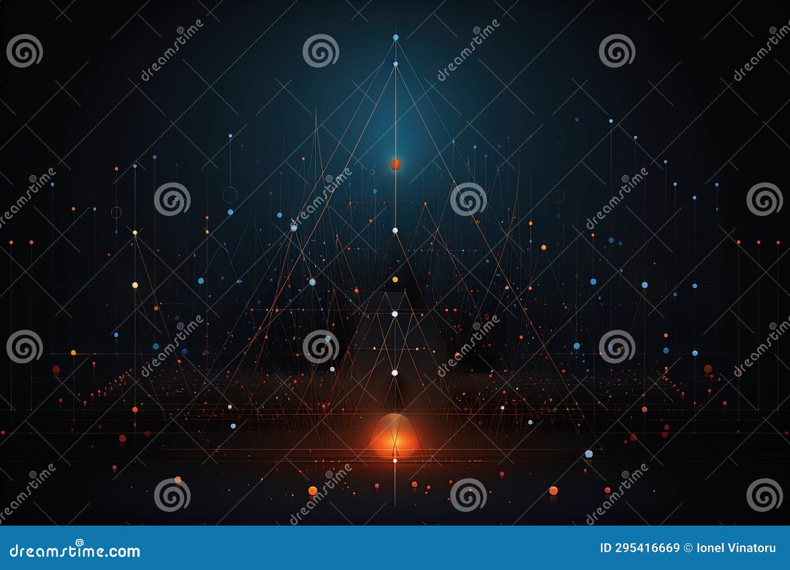 Intricate Abstract Background of Metric Data Interpretations and ...