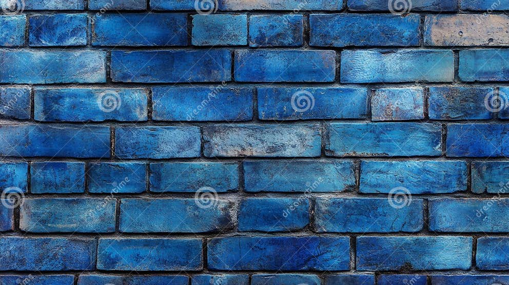 Intricate Abstract Blue Brick Texture Featuring Seamless Pattern with ...