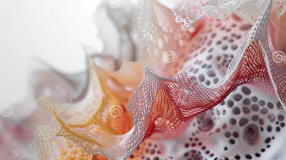 Intricate Abstract Data Visualizations with Layered Textures Stock ...
