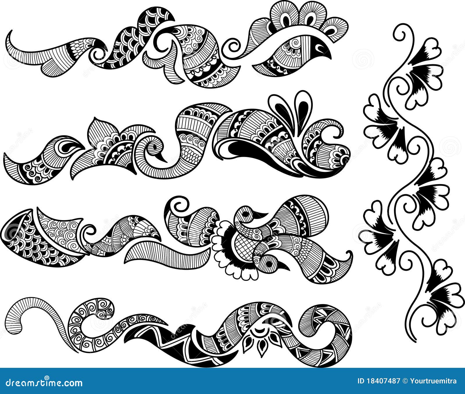 Intricate abstract designs stock vector. Illustration of sketches ...
