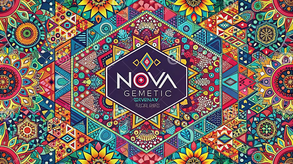 Intricate Abstract Geometry Bold Patterns and Vibrant Colors NoVa ...