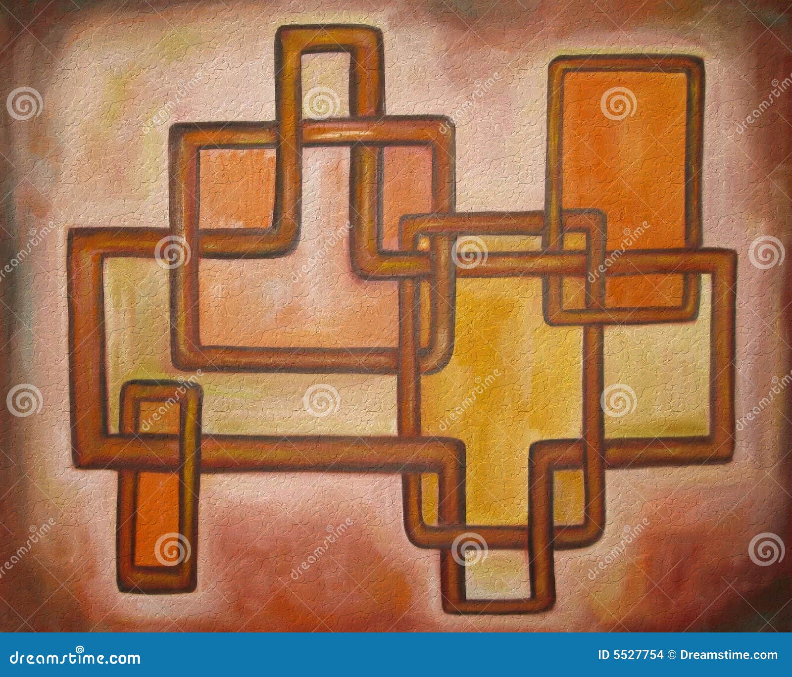 Intricate Abstract for Interior Design Stock Illustration ...