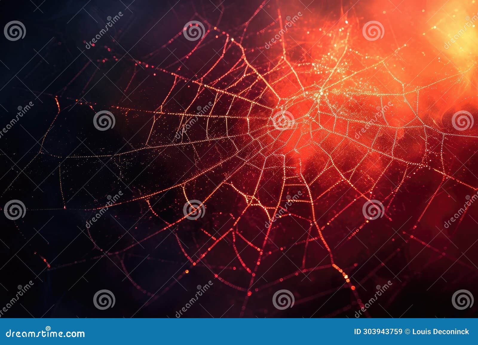 Intricate Abstract Spiderweb Design Stock Illustration - Illustration ...