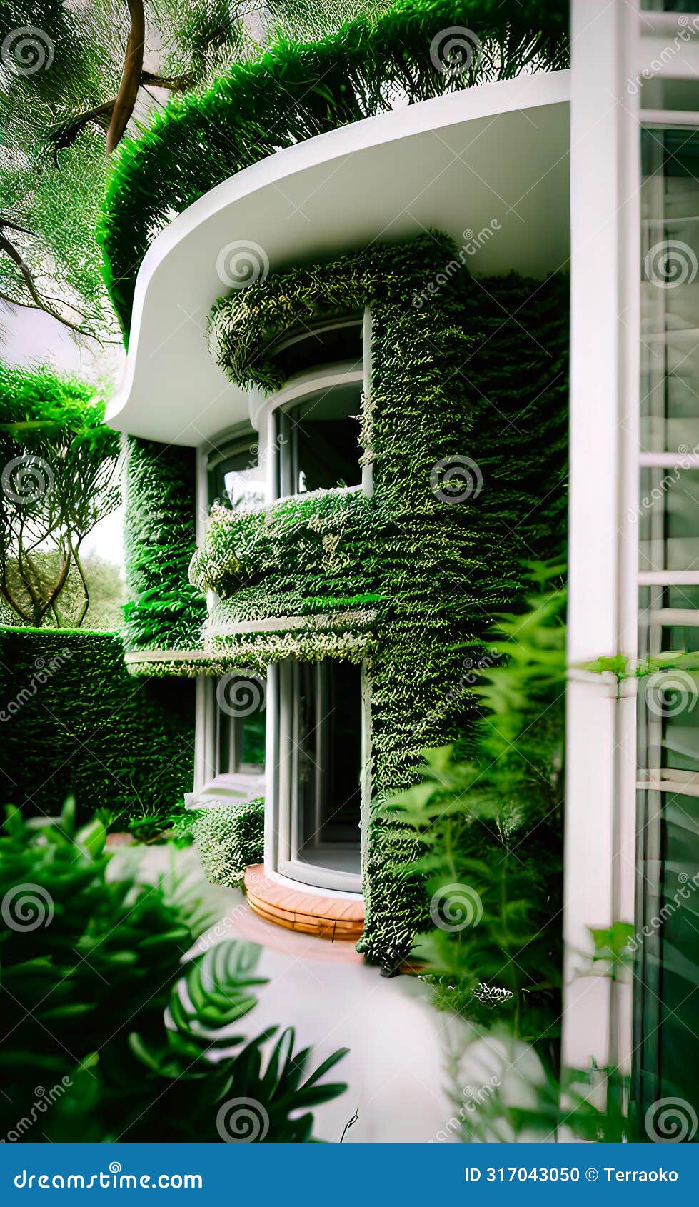 Intricate Advanced Design of a House Made in the Form of a Spiral with ...