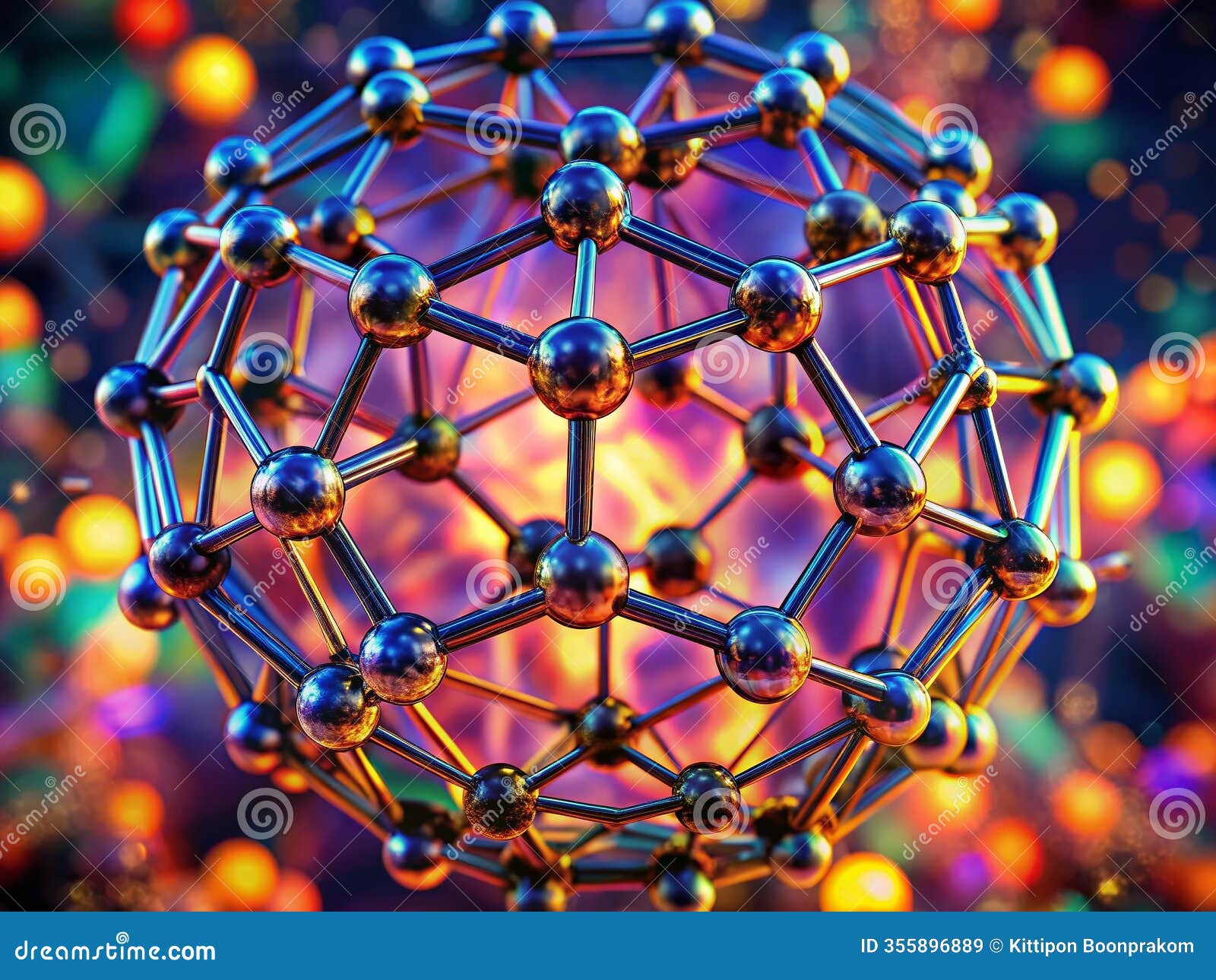 Buckyball And Nanotube, Artwork Stock Photography | CartoonDealer.com ...