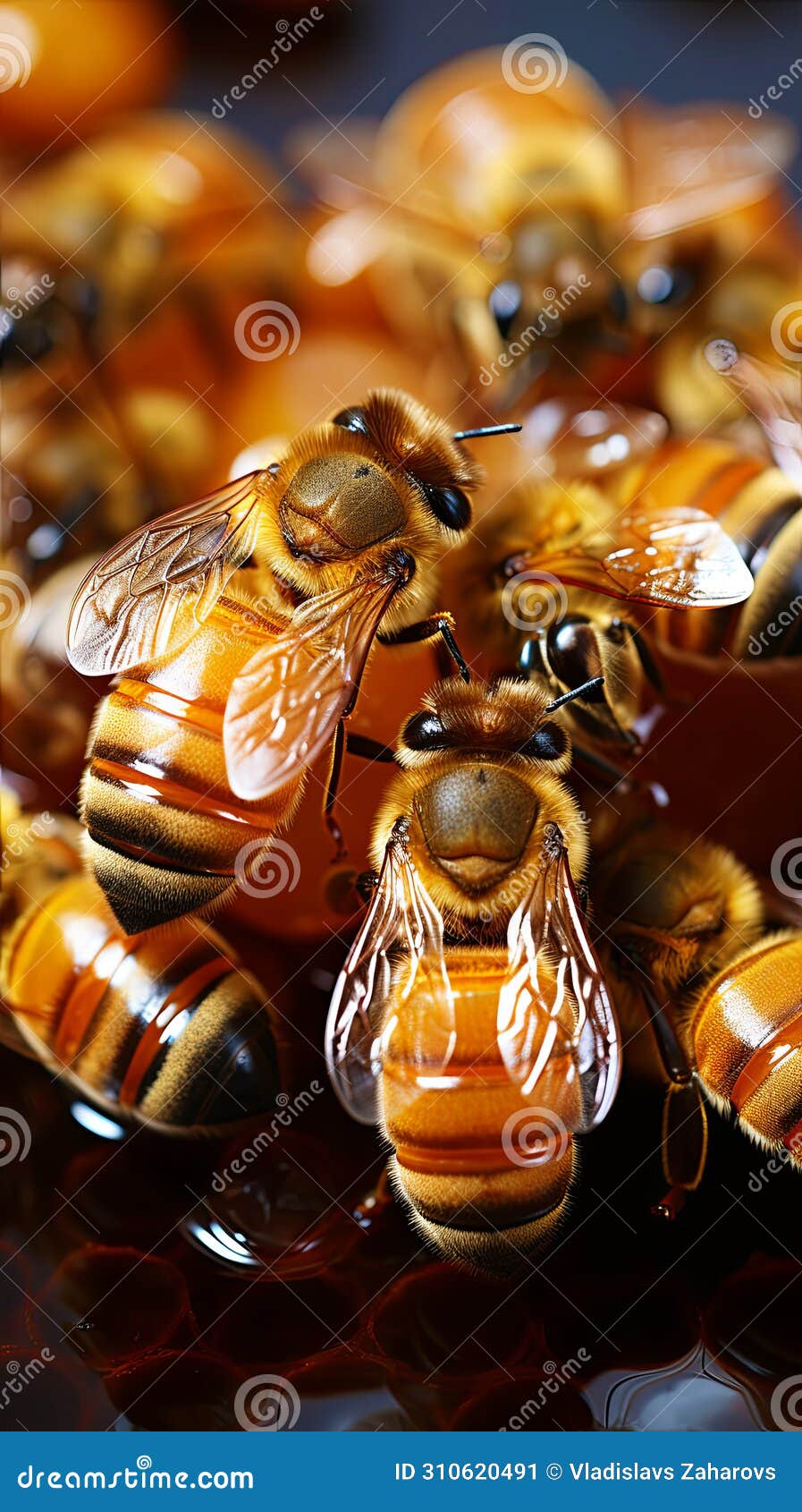 The Intricate Architecture of a Beehive, Each Hexagonal Cell a ...