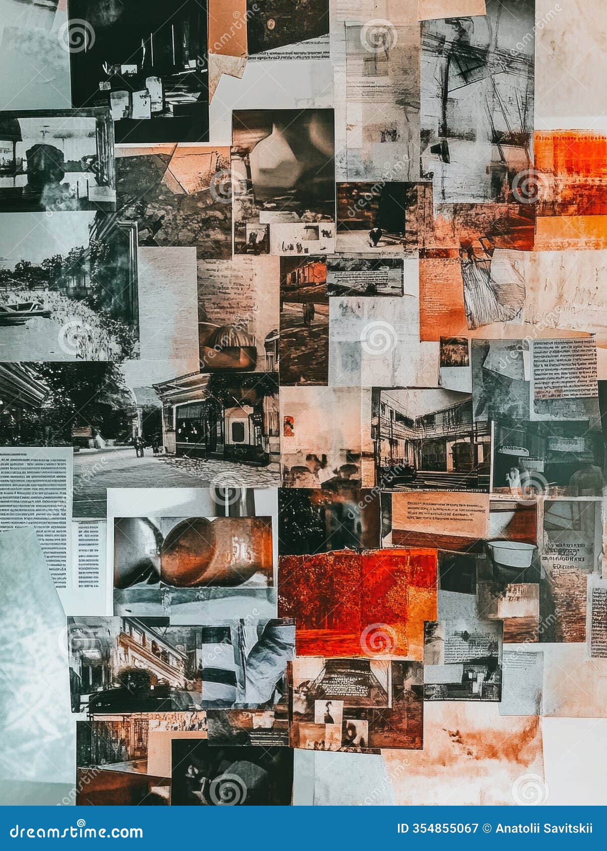 Collage Showcasing Diverse Text and Imagery with Quotes Illustrating ...