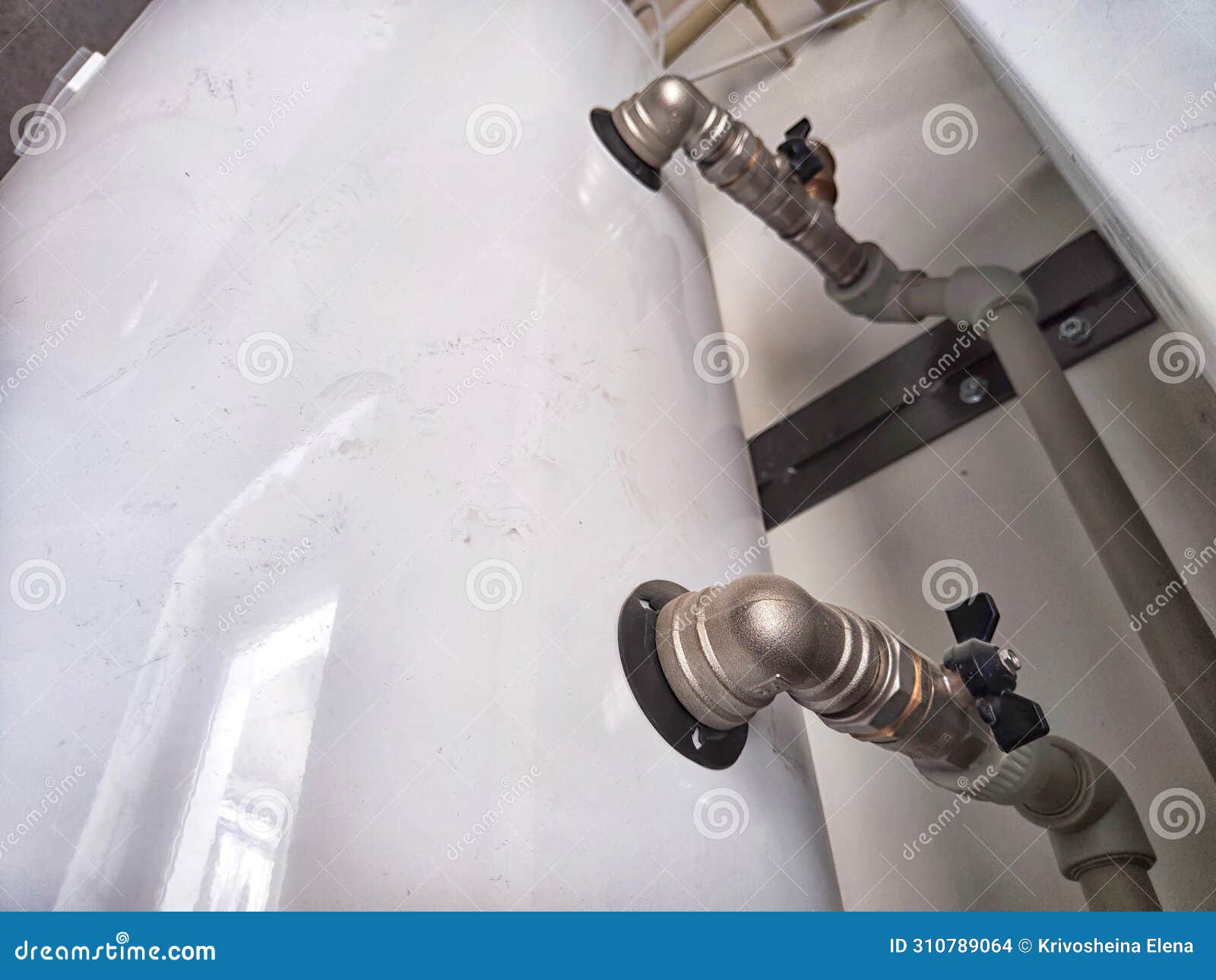 An Intricate Array Of Pipes And Valves Behind The Scenes. Complex ...