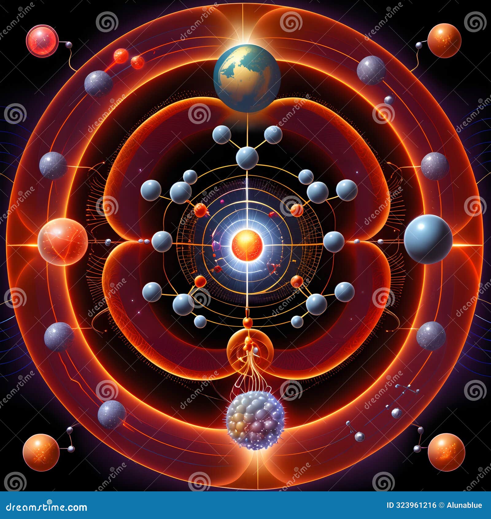 Multiple Atomic Explosions On Earth Royalty-Free Stock Image ...