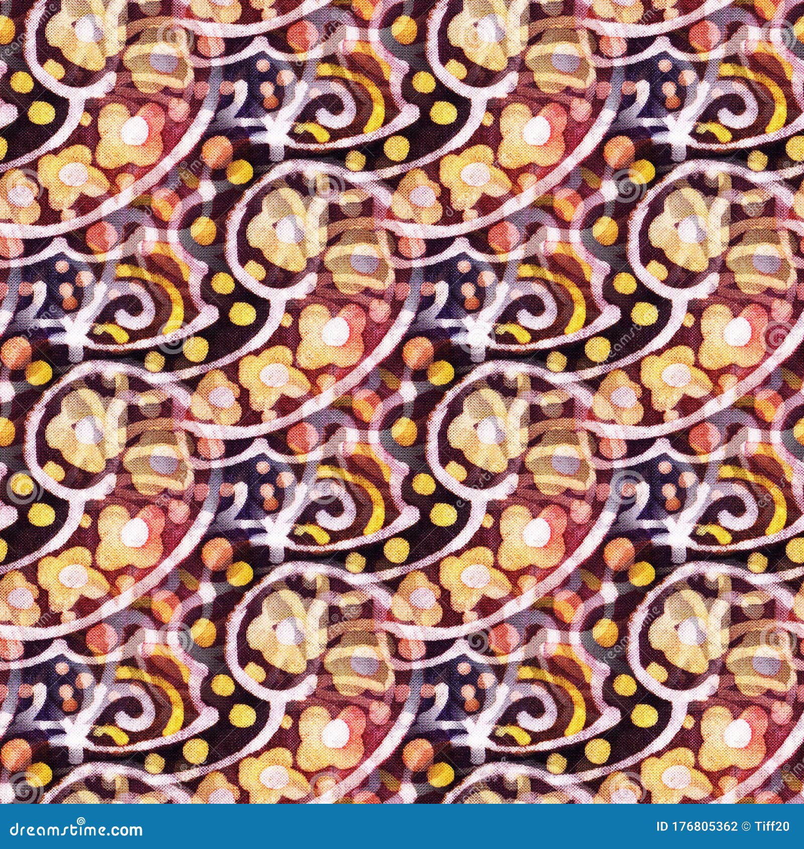 The Intricate Batik Pattern Stock Photo - Image of cloth, bright: 176805362
