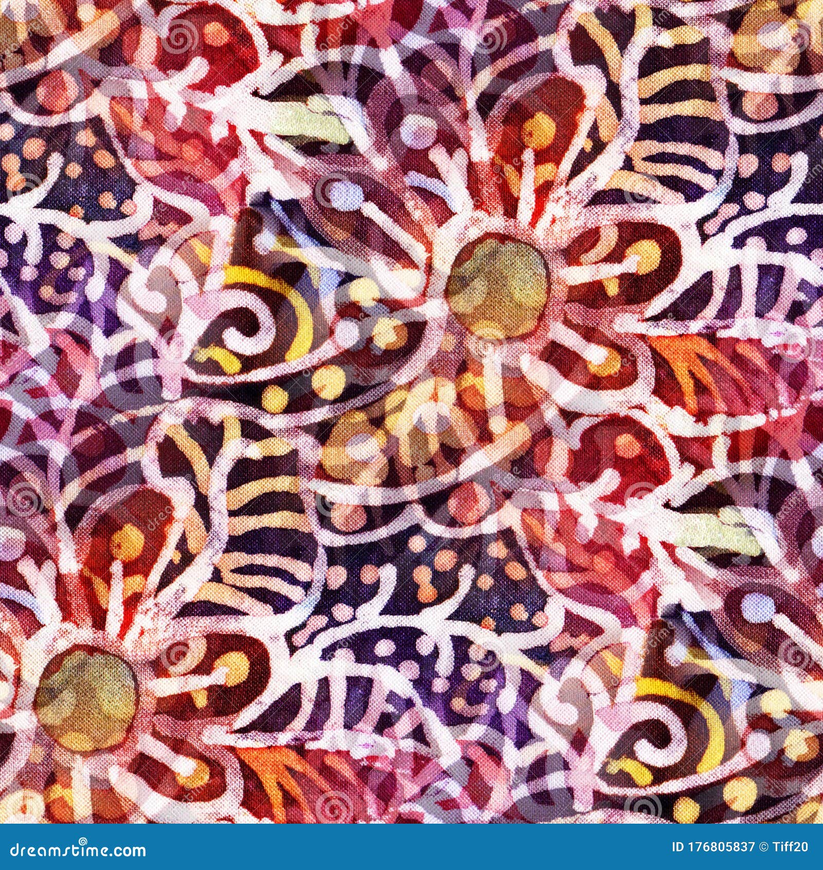 The Intricate Batik Pattern Stock Image - Image of decorative, cloth ...