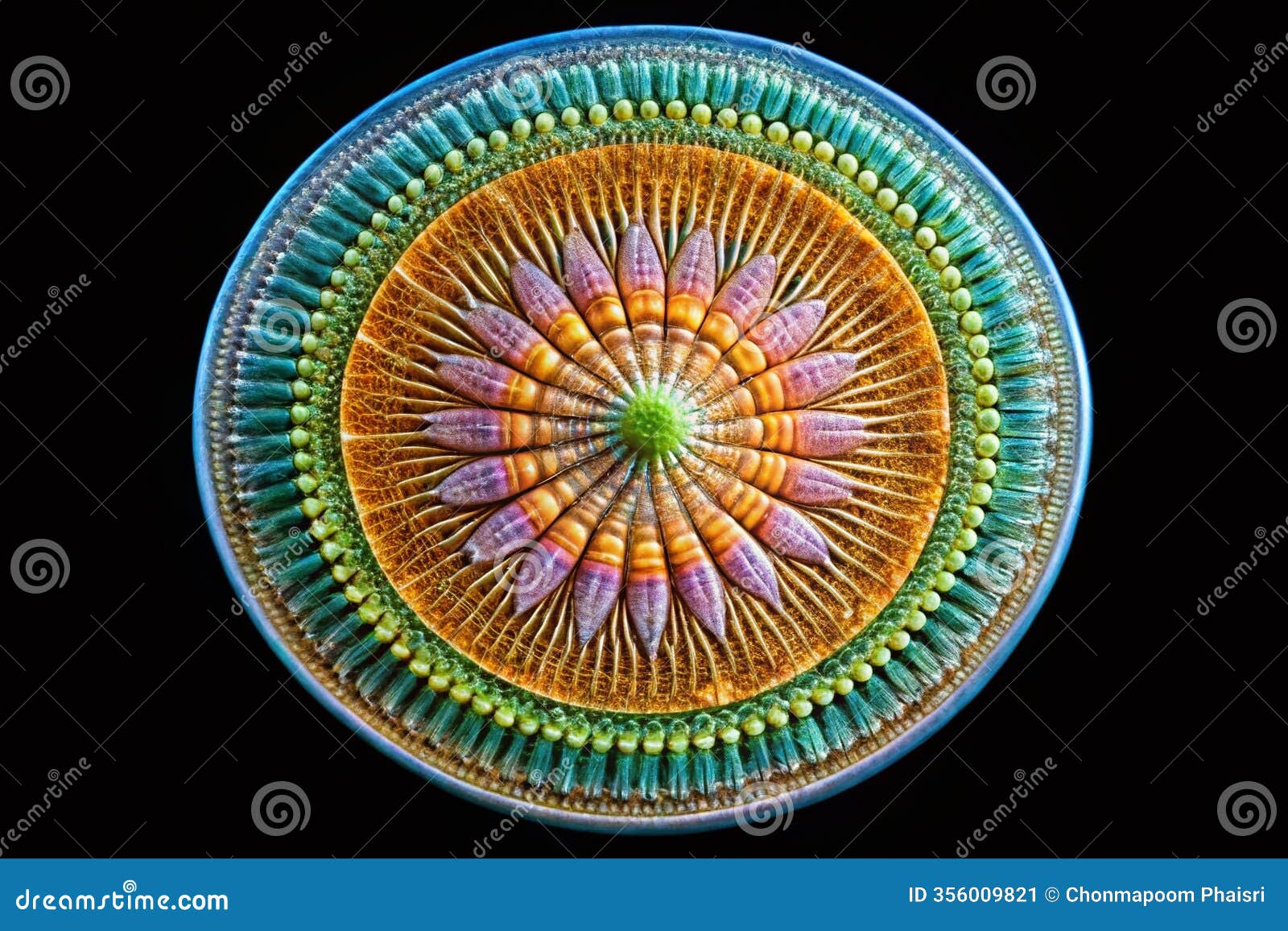 Intricate Beauty Unveiled a Detailed Microscopic View of a Diatom ...