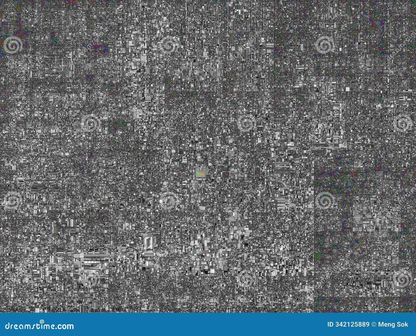 Intricate Black and White Pixelated Texture with Complex Geometric ...