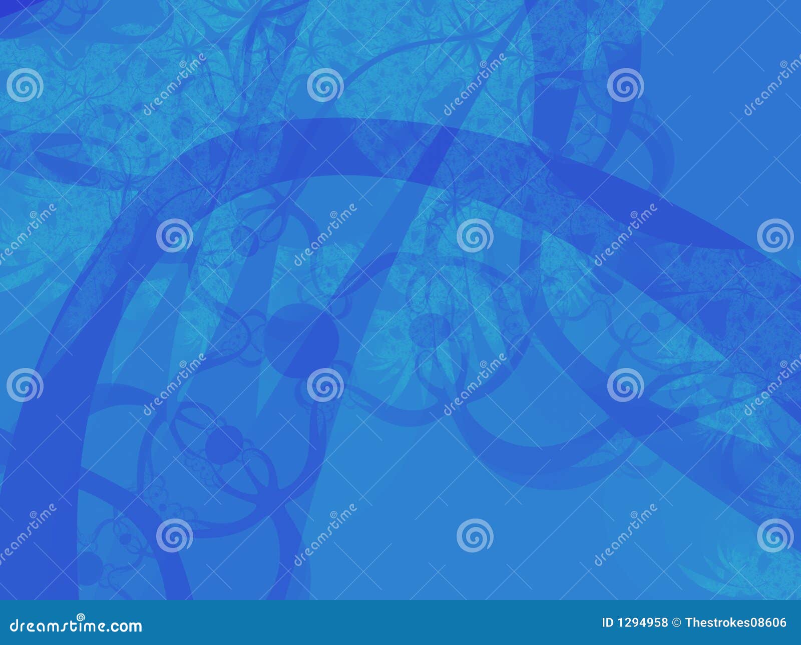 Intricate Blue stock illustration. Illustration of render - 1294958