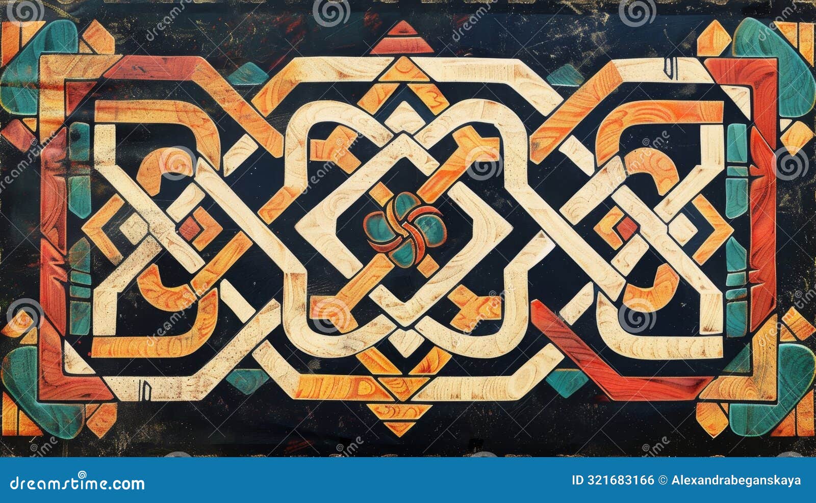 Intricate Celtic Knot Pattern with Rich Colors and Artistic Design ...