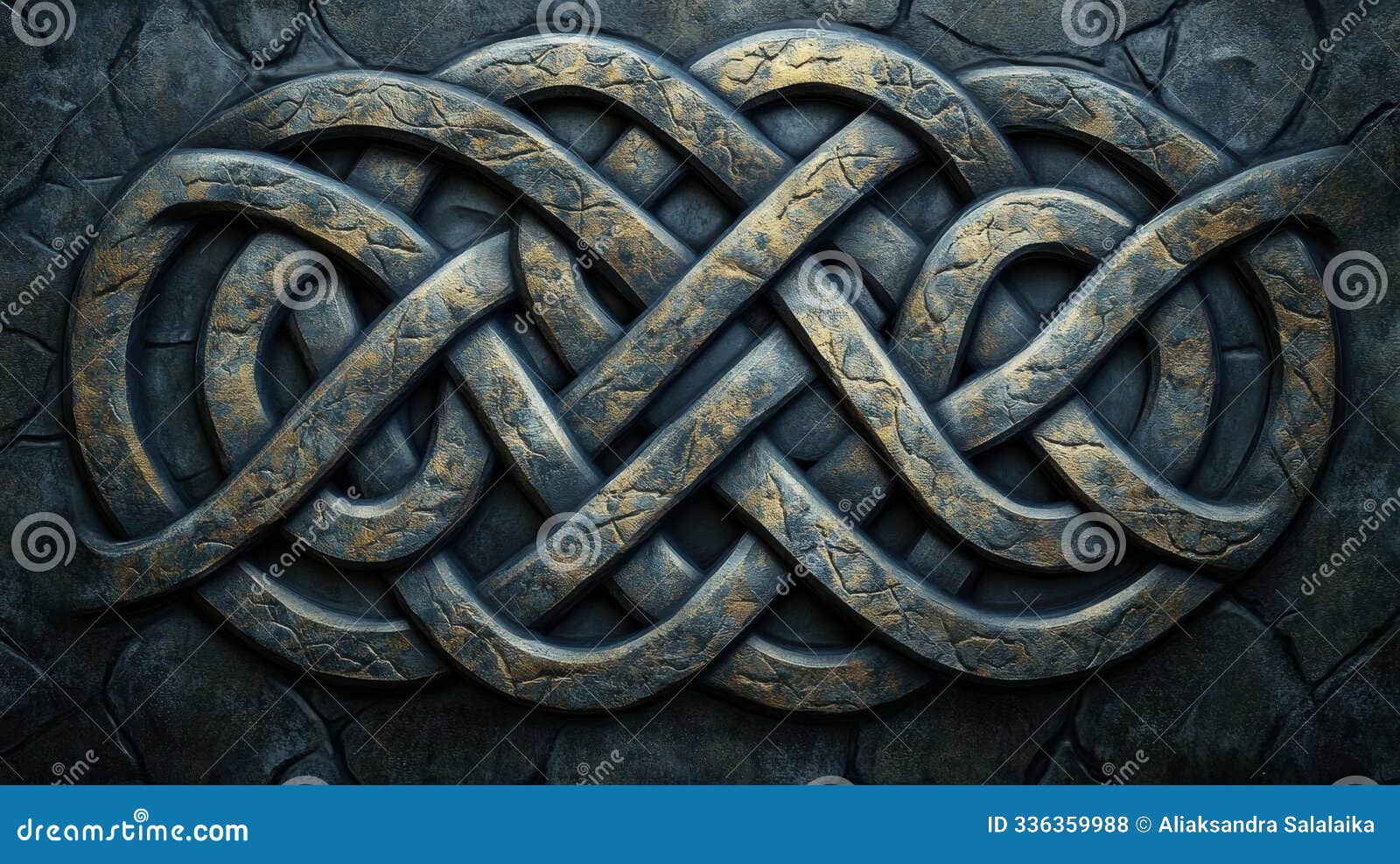 Intricate Celtic Knots and Elegant Patterns Form a Captivating Backdrop ...