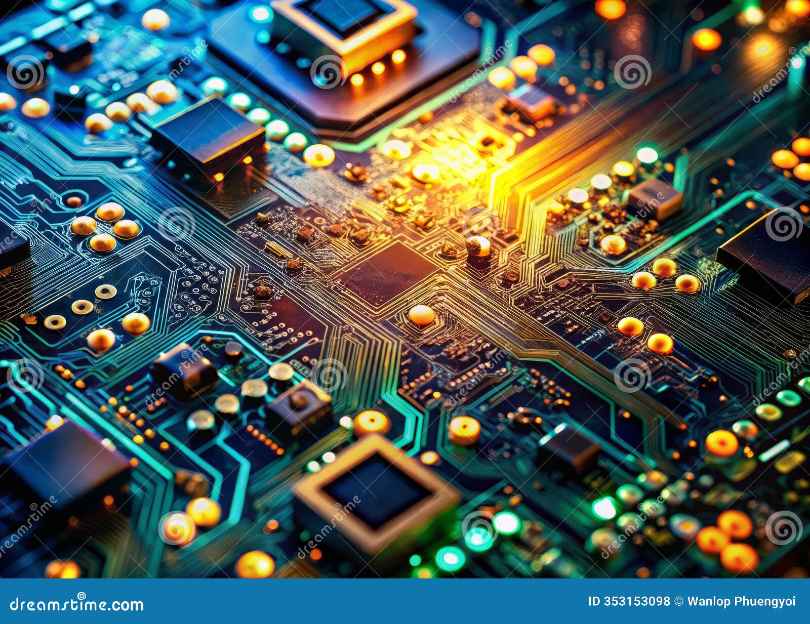 Intricate Circuit Board a Deep Dive into Computer Hardware Components ...