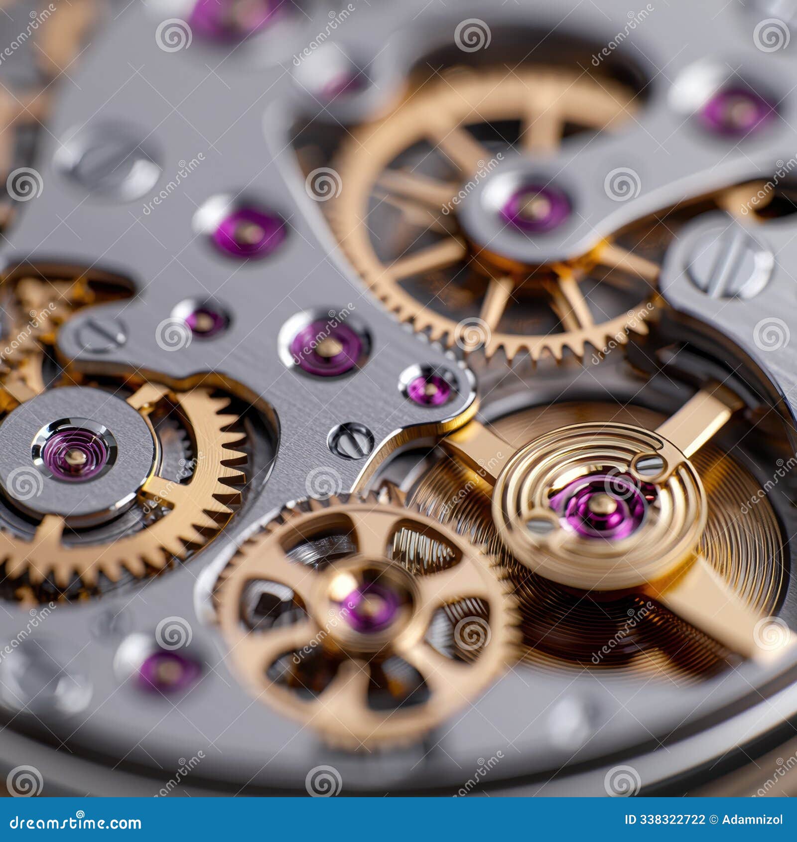 Intricate Clockwork Mechanism Stock Illustration - Illustration of ...