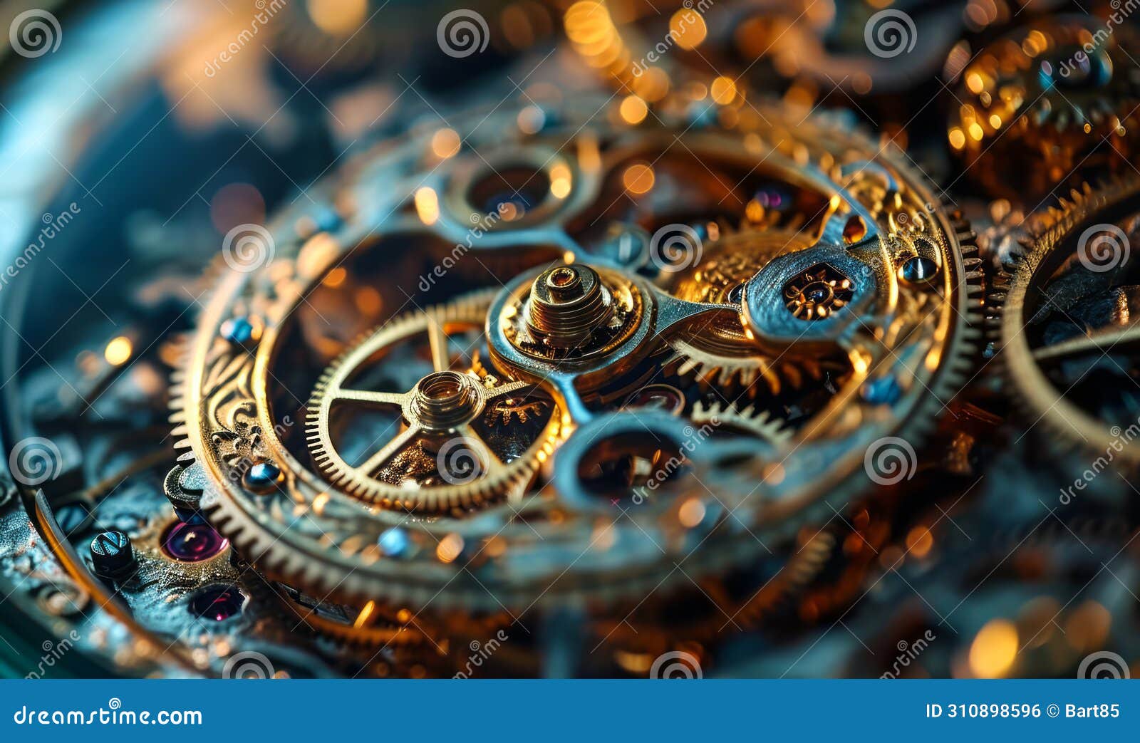 Intricate Clockwork Mechanism Showcasing Precision Engineering with ...