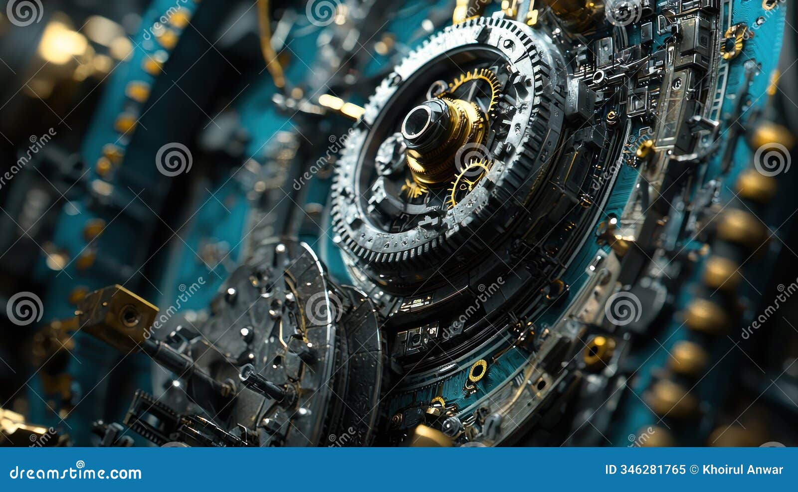 Intricate Close Up of Mechanical Gears and Components Stock Image ...