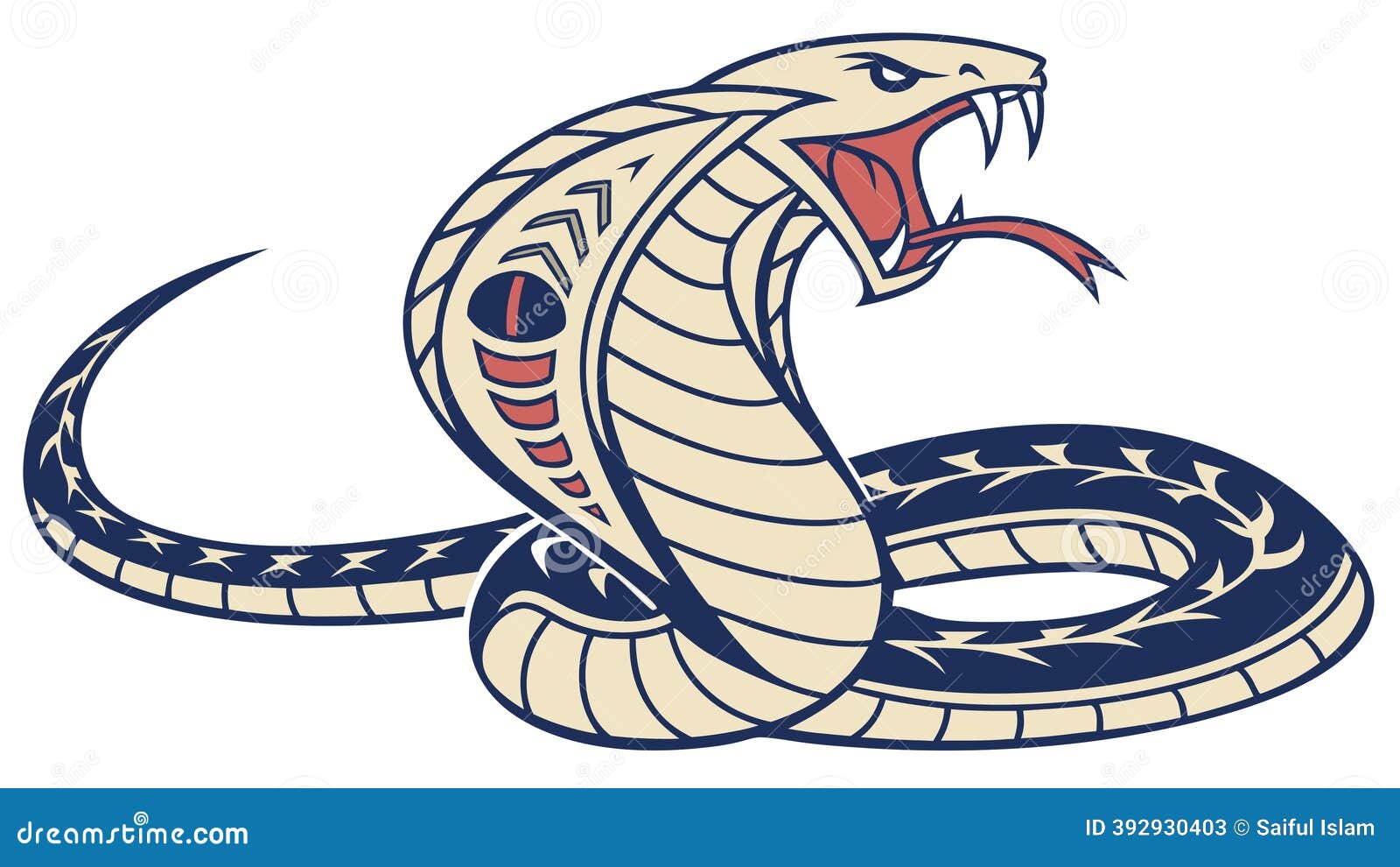 Coiled Cobra Engraving Sketch Vector Illustration | CartoonDealer.com ...
