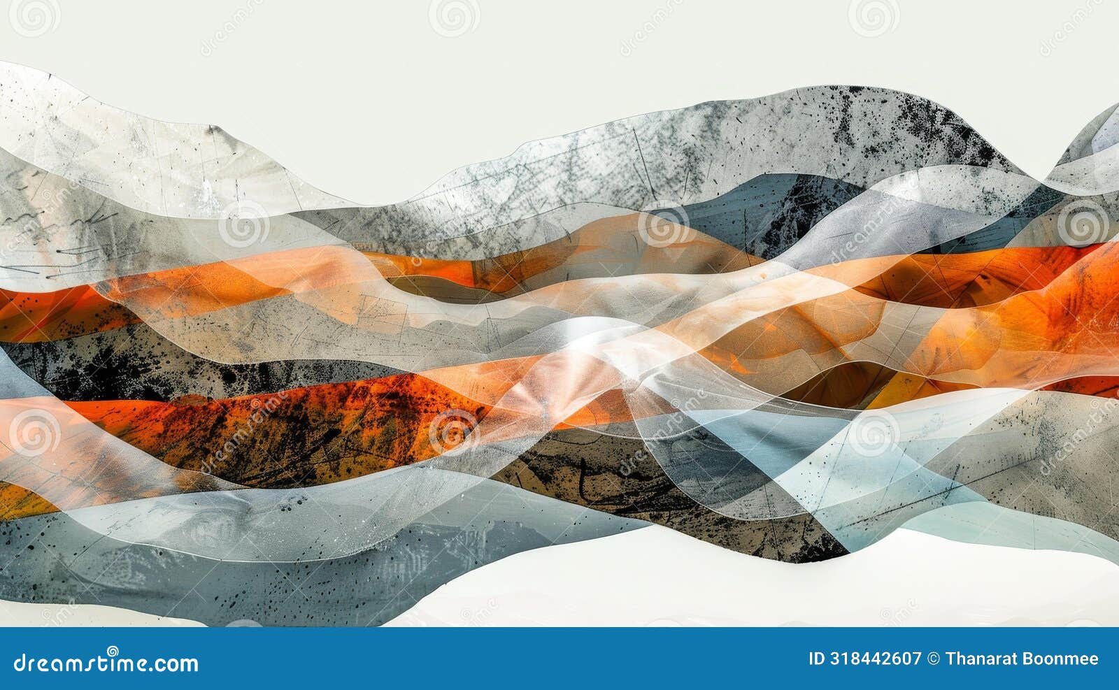 Intricate Collage of Translucent Layers for a Complex Visual, Ai ...