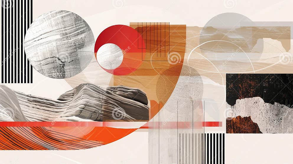 Intricate Collage of Translucent Layers for a Complex Visual, Ai ...