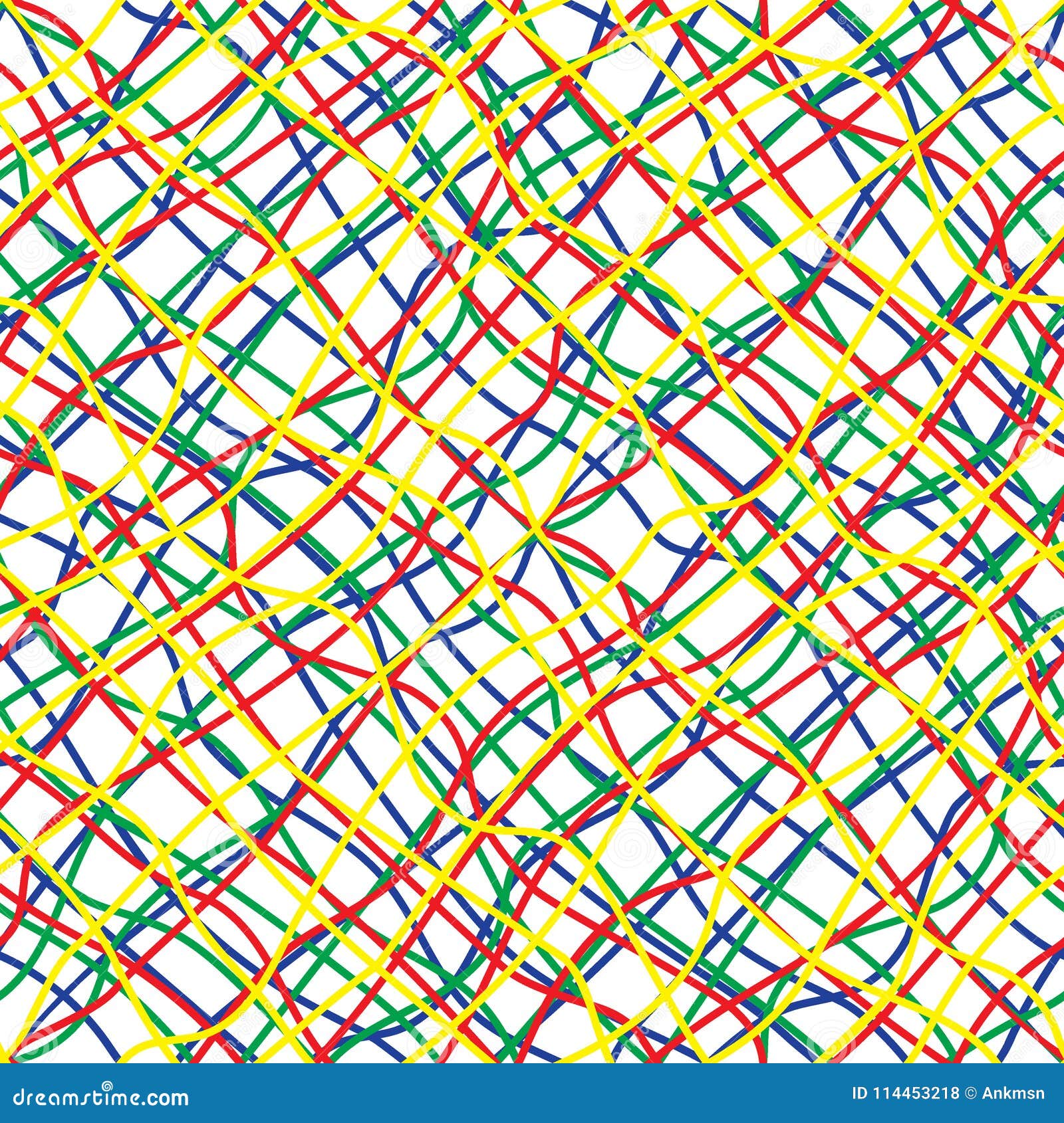 Intricate Colored Wires Seamless Pattern Stock Vector - Illustration of ...