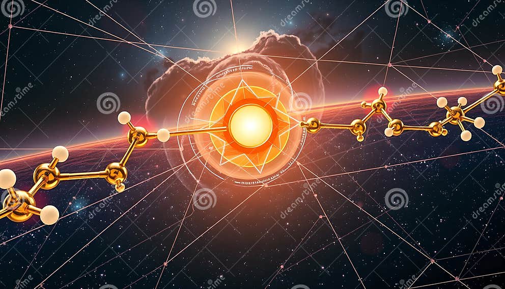 Cosmic Geometries Scientific Splendor Stock Photo - Image of solar ...