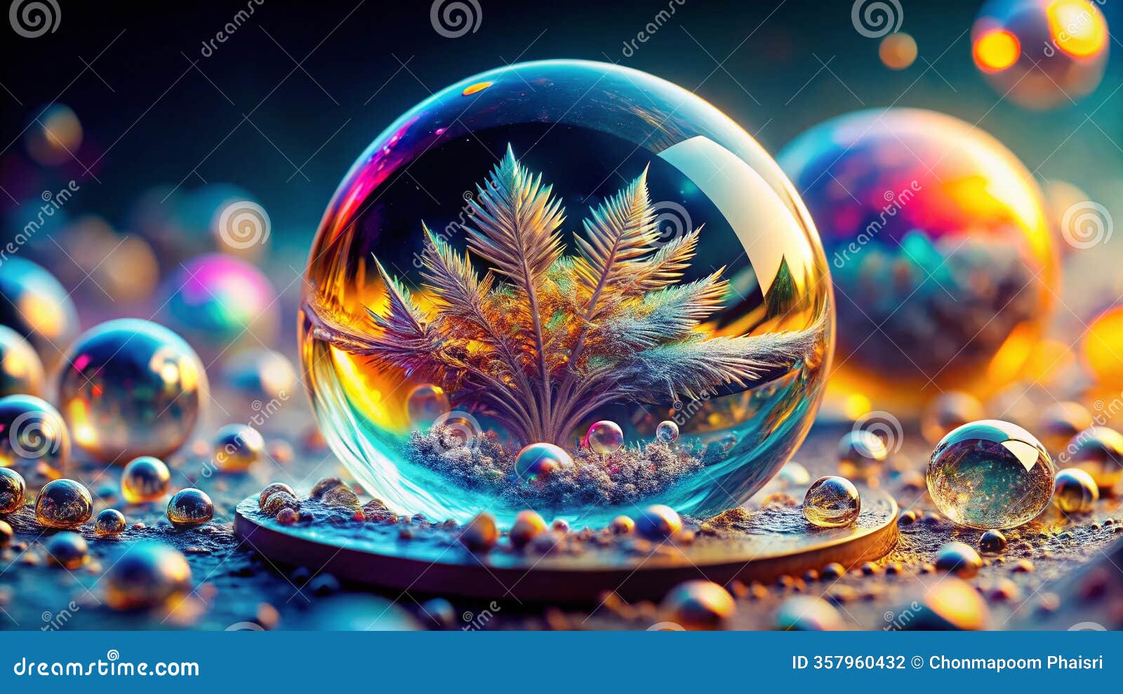 Intricate Crystal Structures in a Water Droplet a Microscopic ...