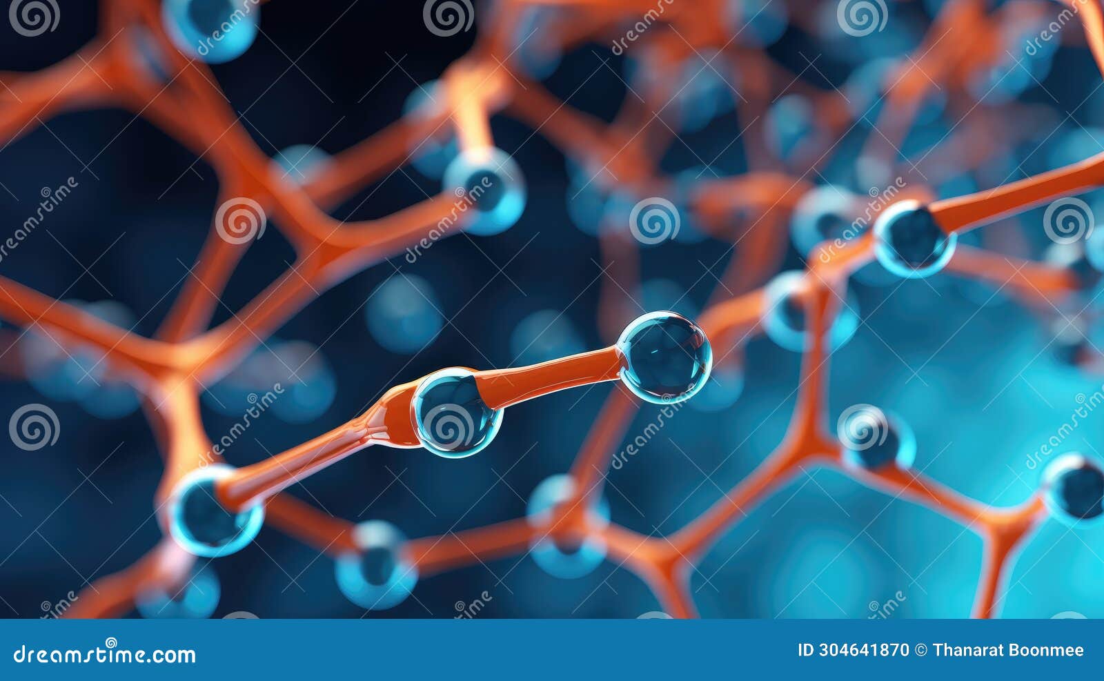 Intricate 3D Molecular Structure for a Detailed and Educational ...