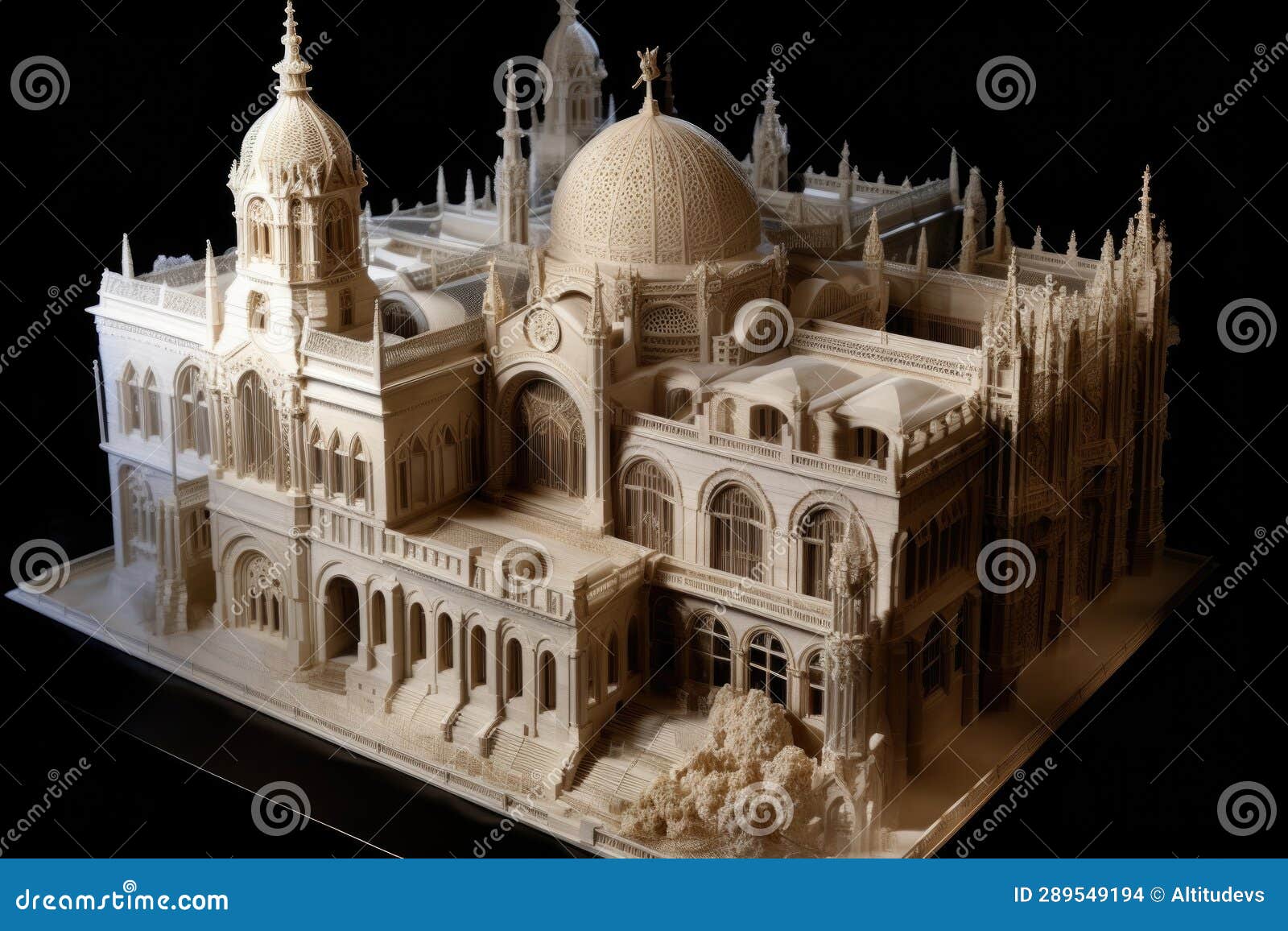 Intricate 4d Printed Architectural Model Stock Photo | CartoonDealer ...