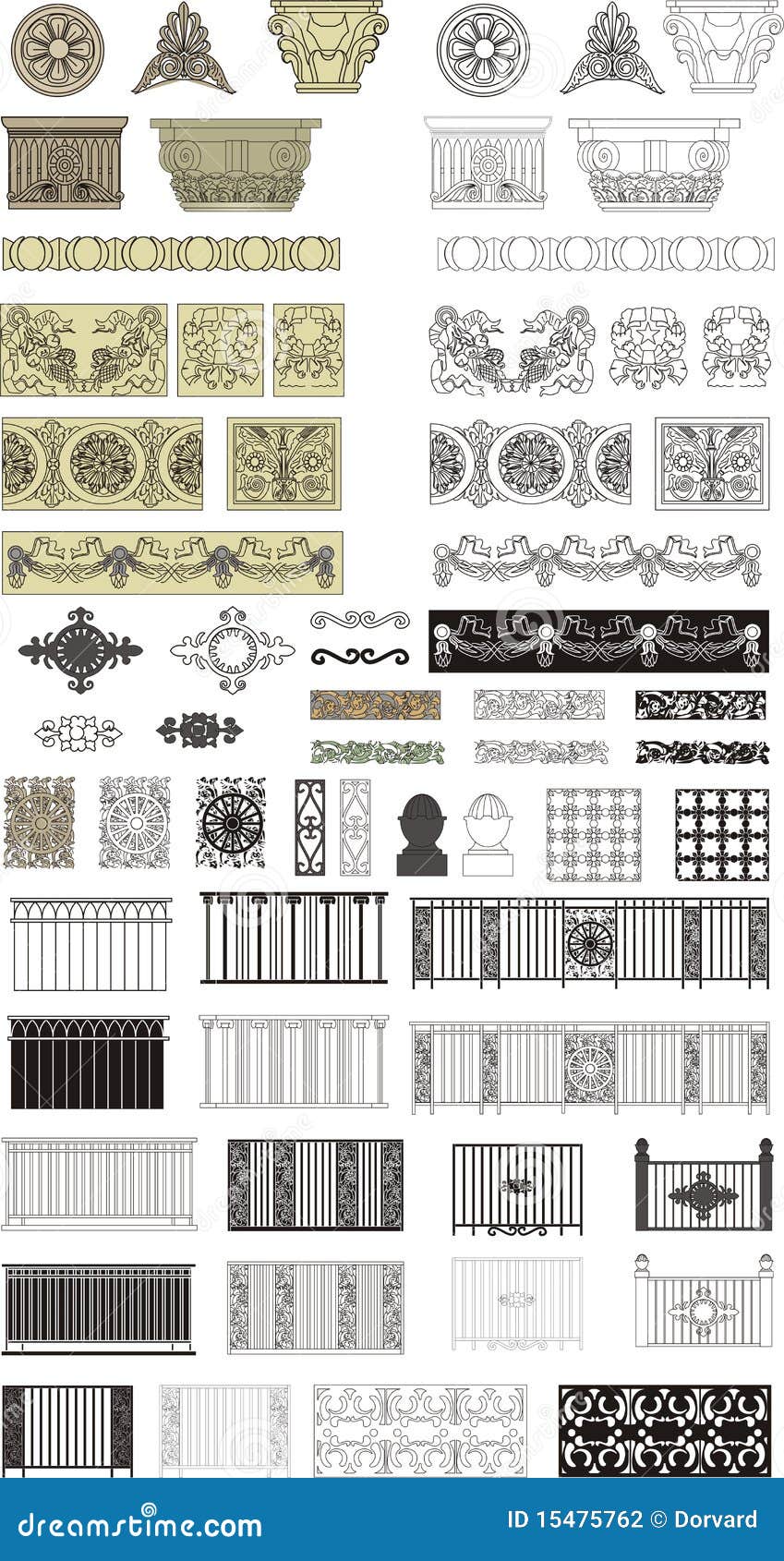 Intricate designs stock vector. Illustration of architectural - 15475762