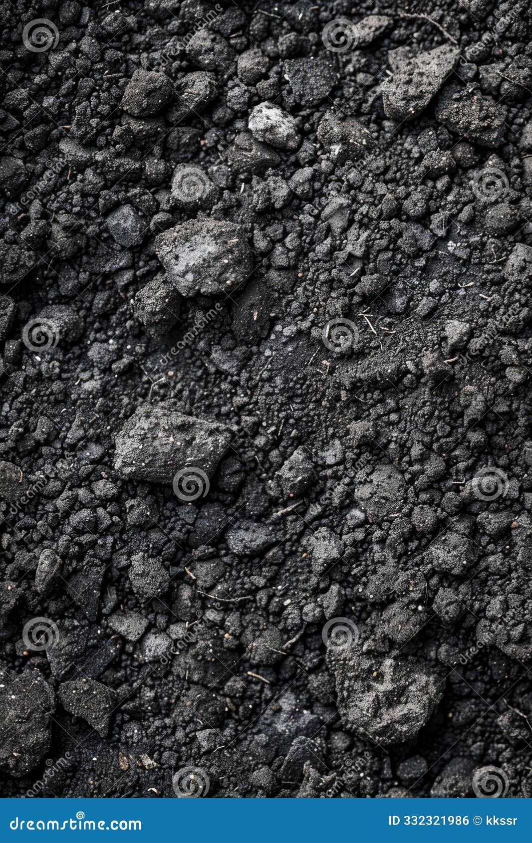 Intricate Details of Black Rough Soil Texture in Captivating Background ...