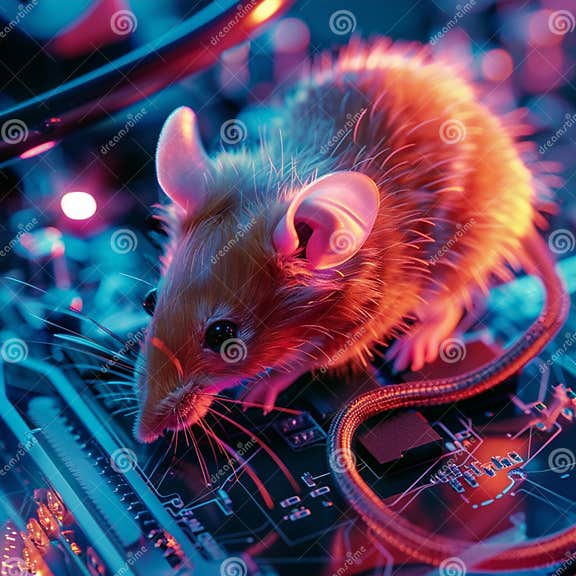 Intricate Details of a Computer Mouse, Showcasing Its Inner Workings ...