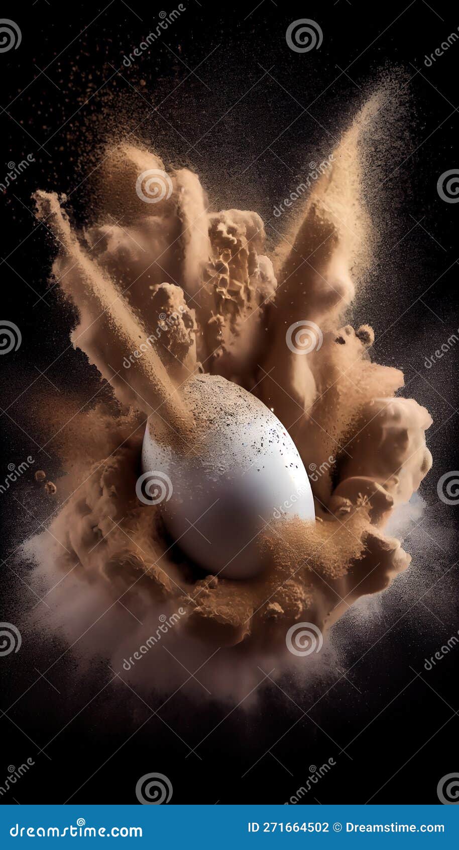 The Intricate Details and Explosive Effect of an Egg Falling Onto Sand ...