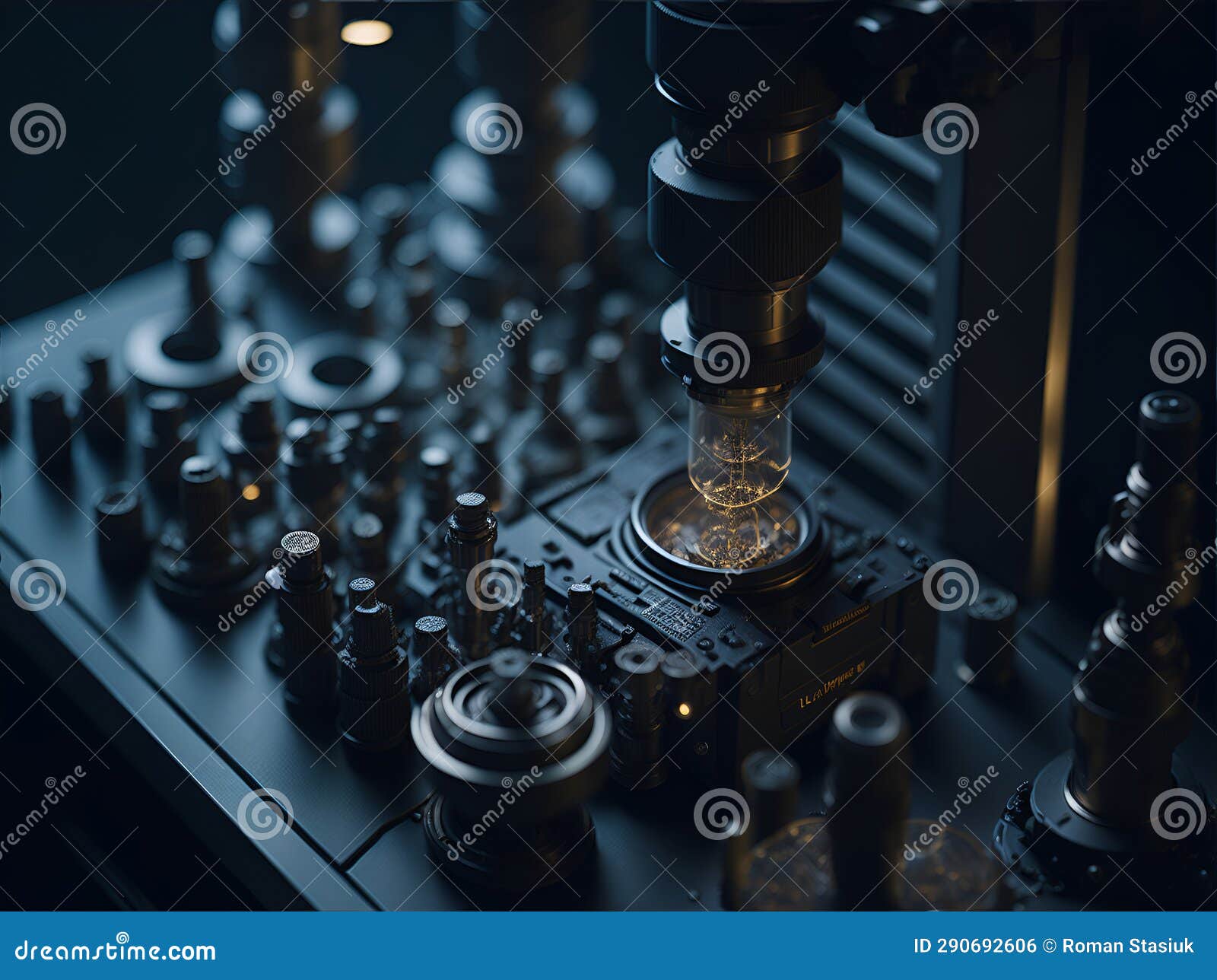 Intricate Details of a Microscope S Lenses and Knobs in a Well-lit ...