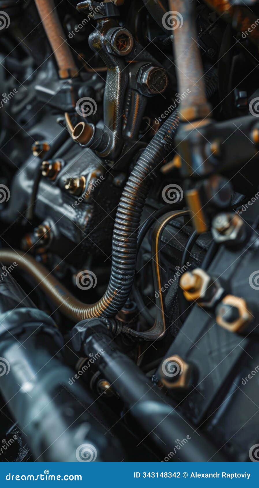Intricate Details of a Powerful Engine Showcasing Engineering Precision ...