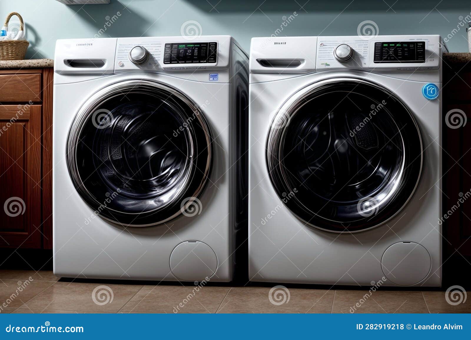 Intricate Details of a Realistic Washing Machine.AI Generated Stock ...
