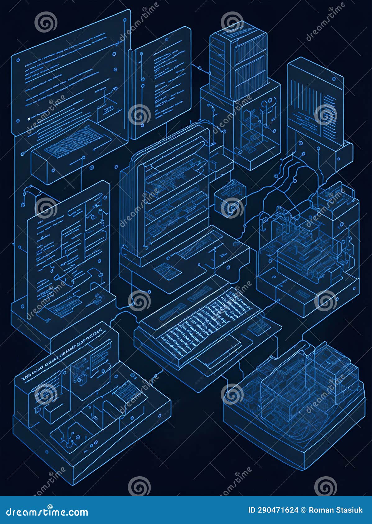 Intricate Details of Scientists Workstations, Featuring Computers ...