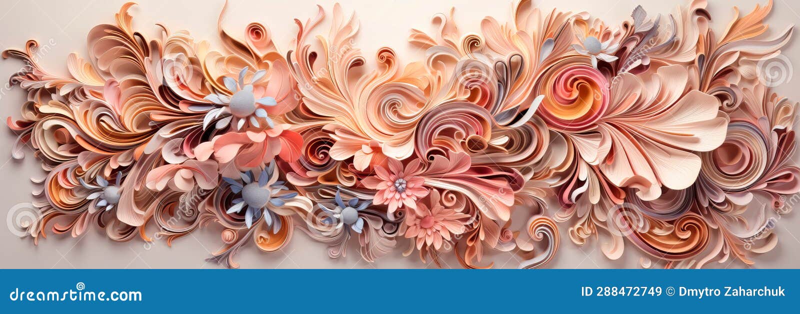 Intricate Details and Subtle Gradients for Depth Flowers. Stock ...