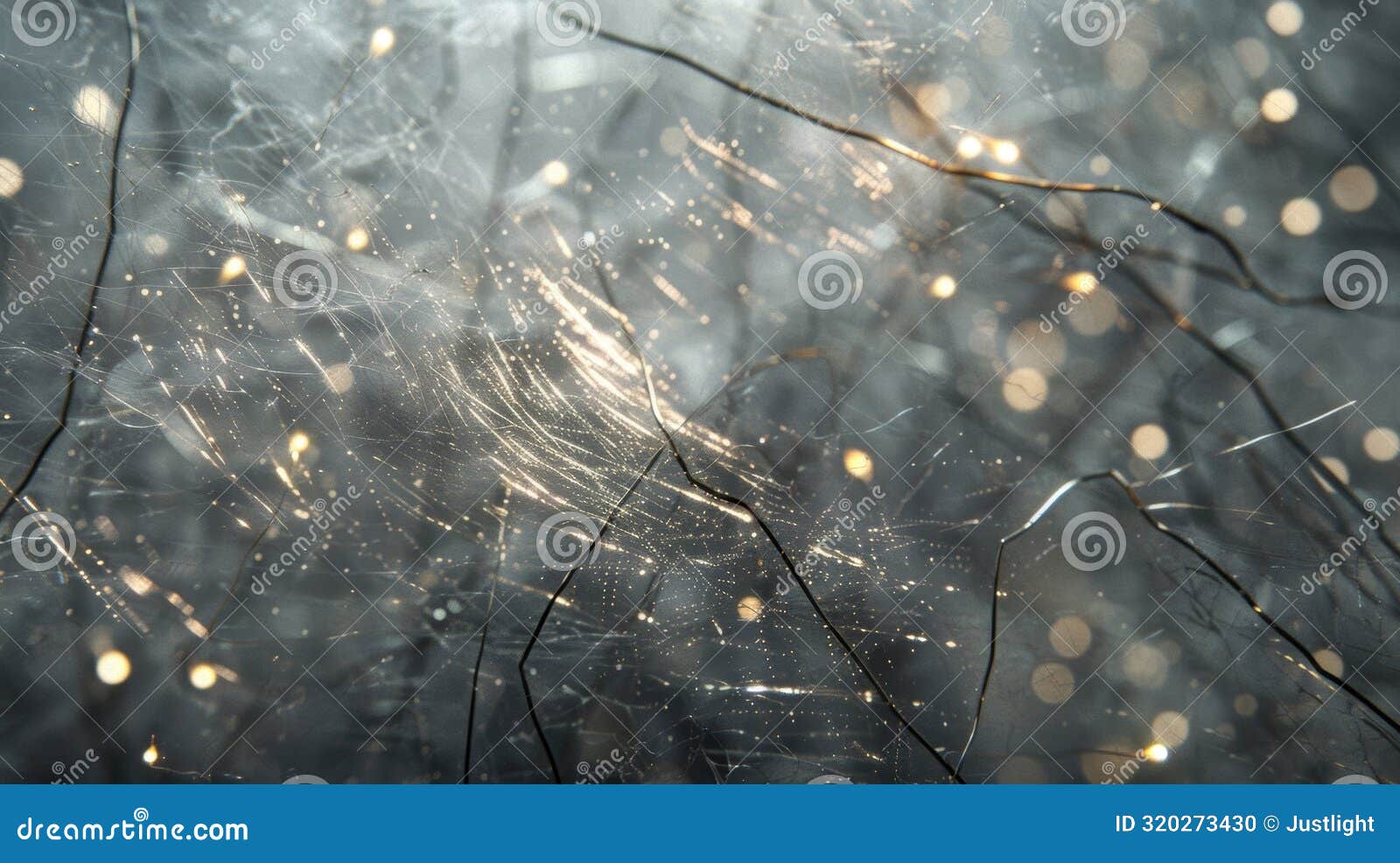 The Intricate Details of Tiny Ling Lights Embedded in a Silver Wire ...
