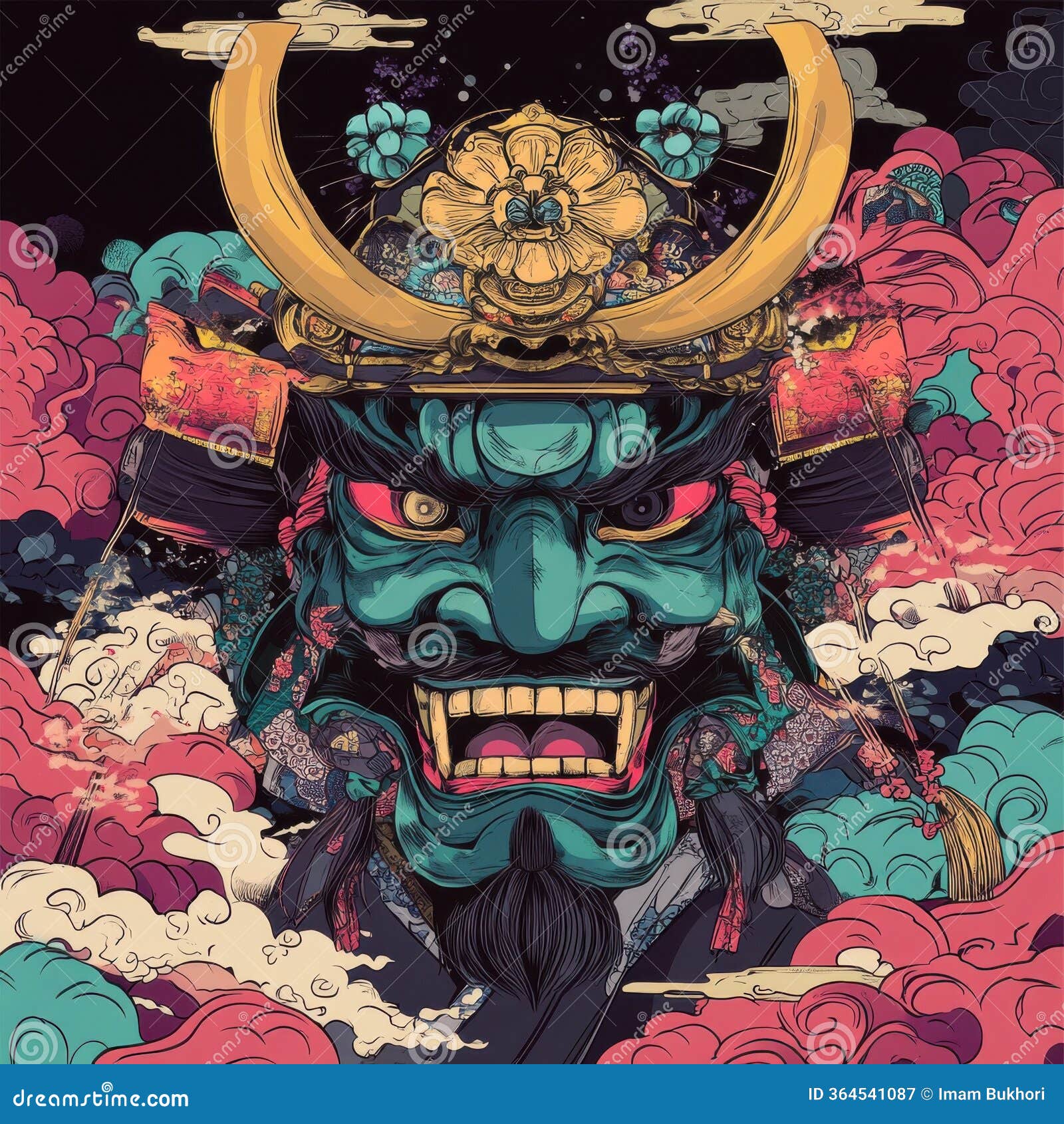 Pixel Art Samurai In Misty Forest Stock Photography | CartoonDealer.com ...