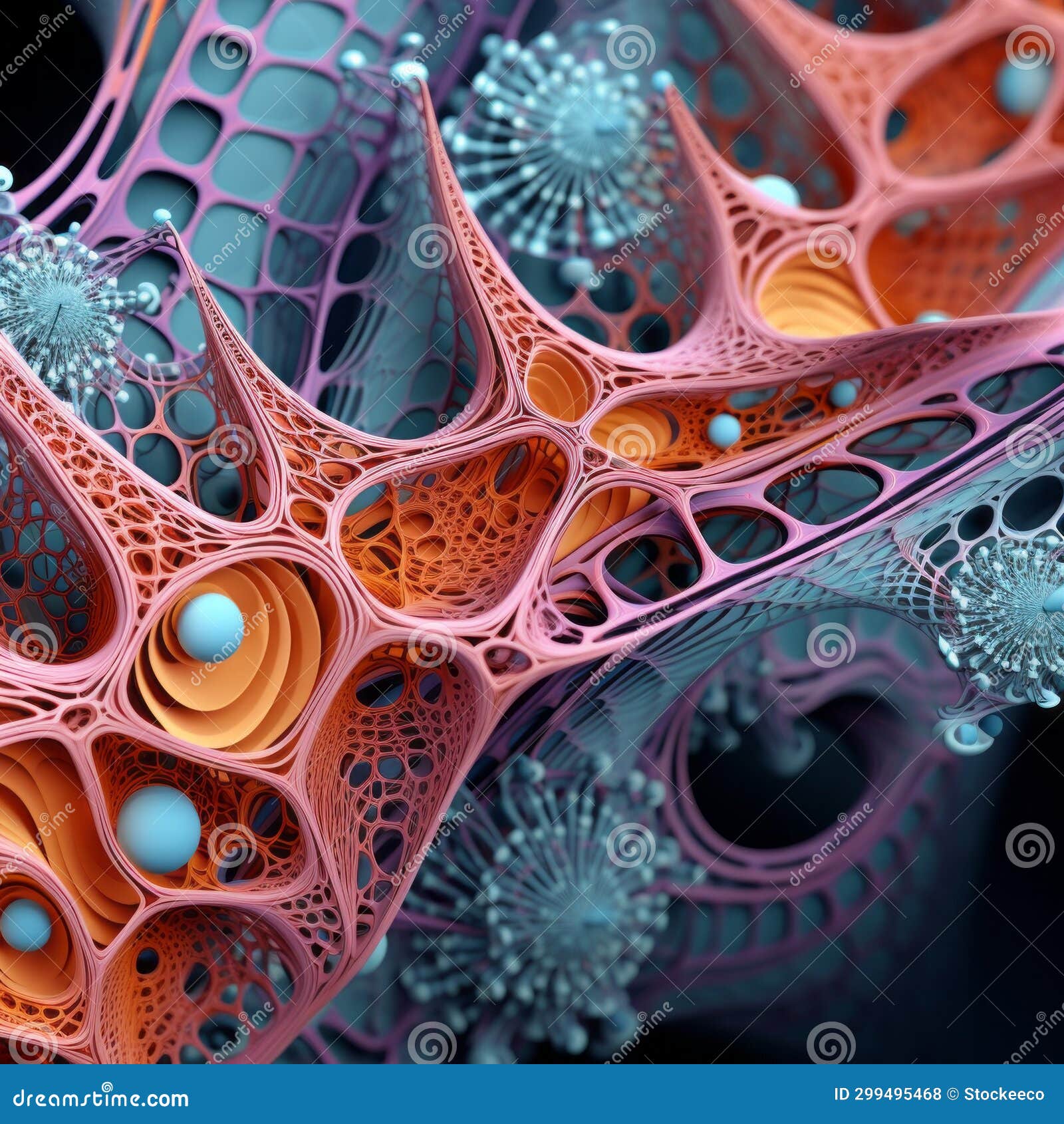 Intricate Digital Creation Revealing the Inner Structure of a Cell ...