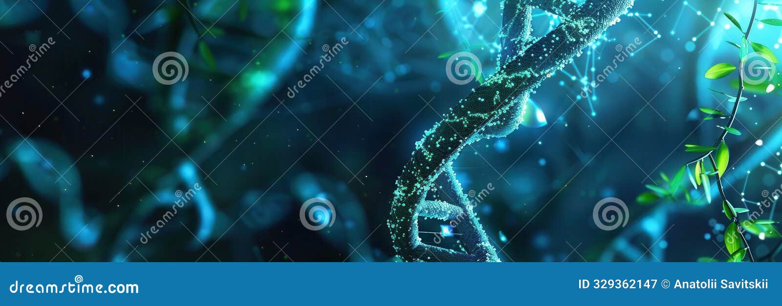 An Intricate Double Helix Structure of DNA Twists Amidst a Captivating ...