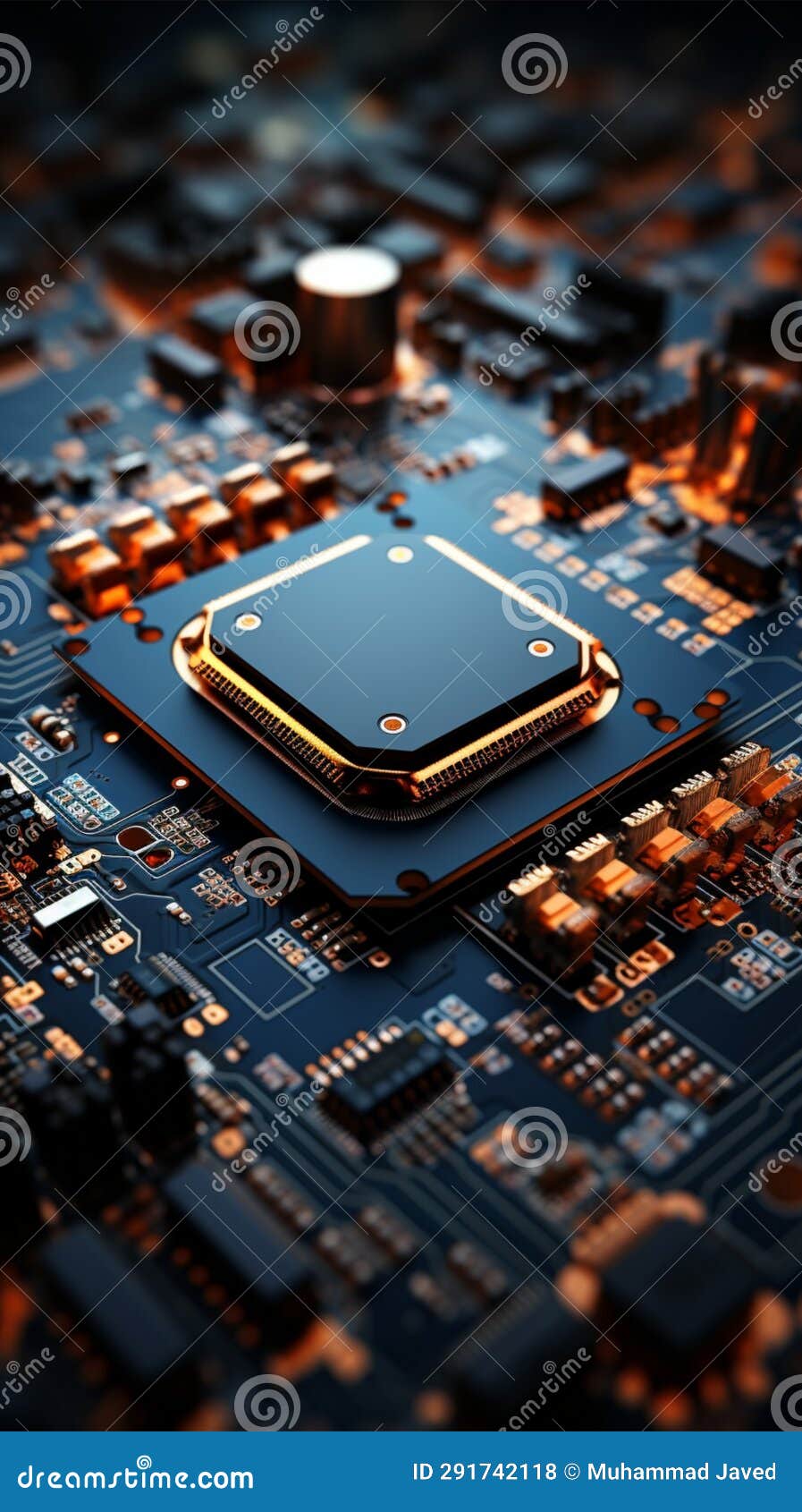 Intricate Electronic Circuitry Displayed on a Compact and Complex ...