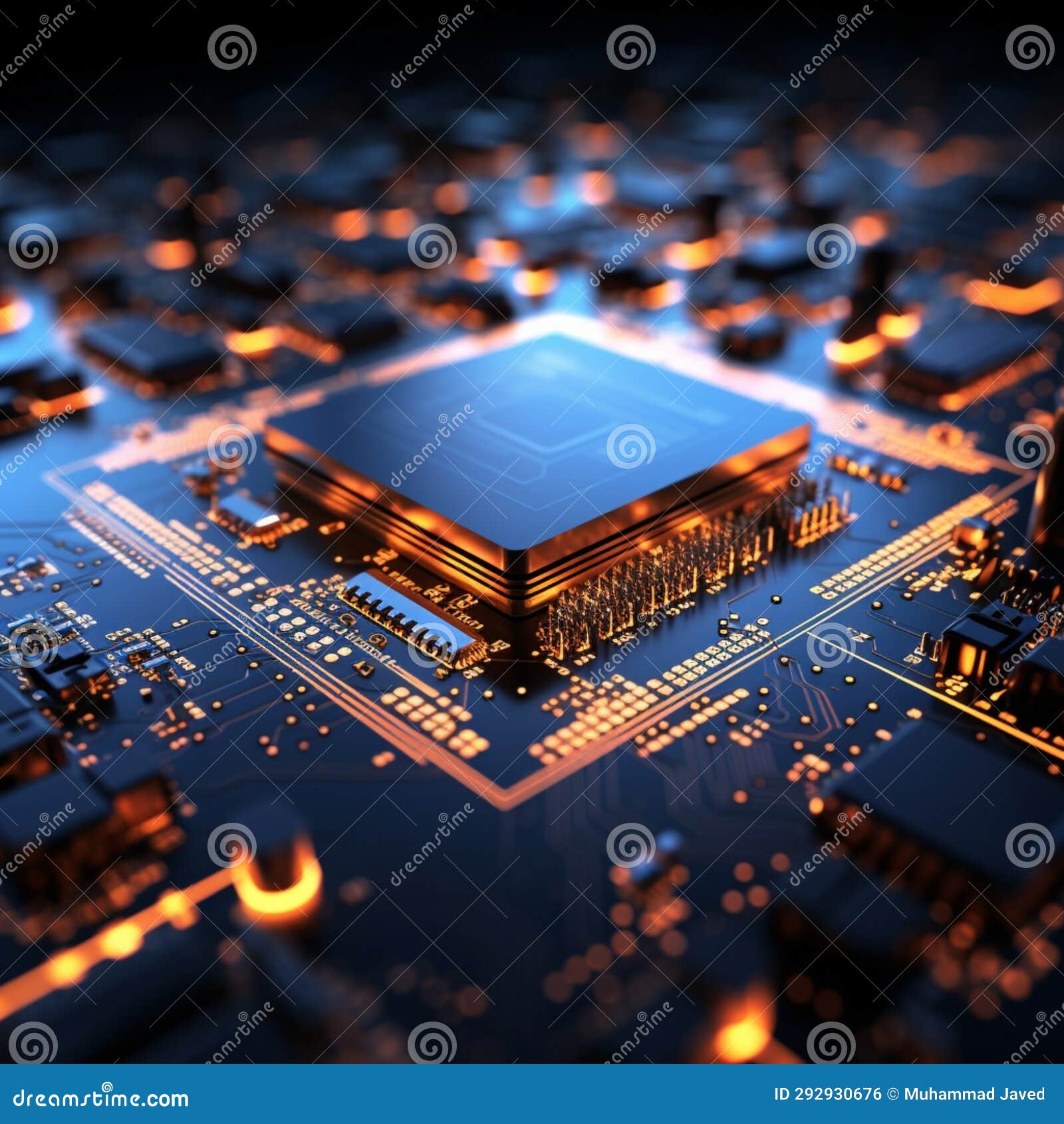 Intricate Electronic Circuitry Displayed on a Compact and Complex ...